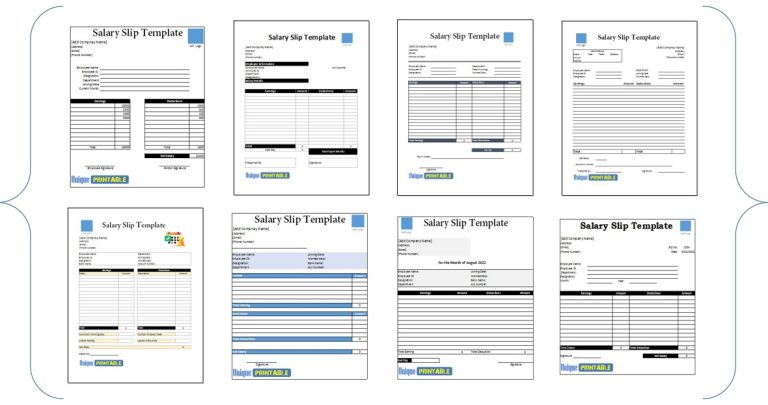 10+ Free School Fee Slip Templates - Free Unique Printable Templates