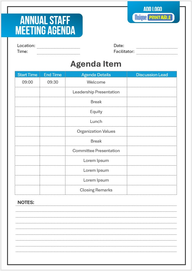 Meeting Notes Templates - Free Unique Printable Templates