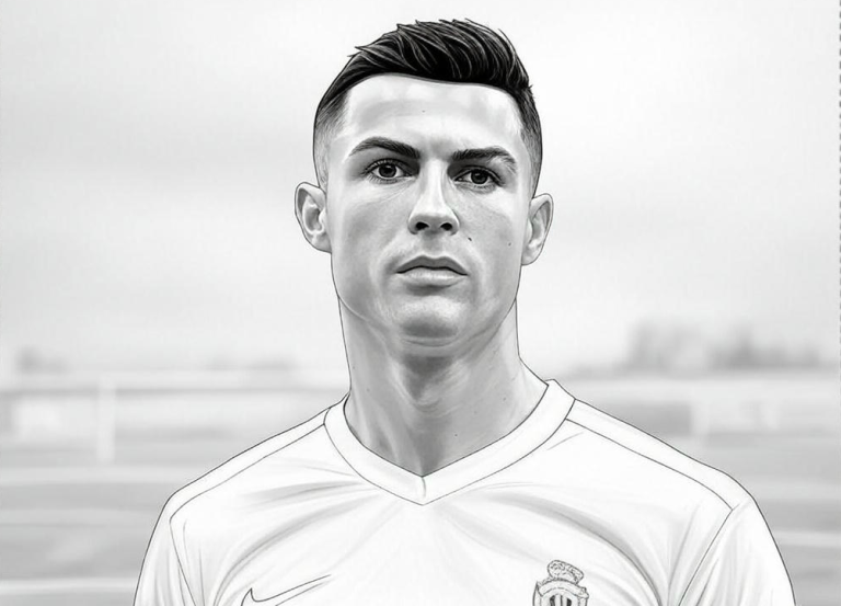 21 Free Color Sheets of Ronaldo - Free Unique Printable Templates