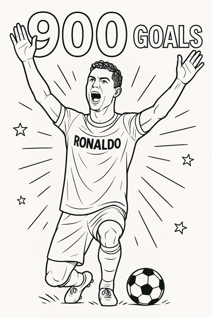 21 Free Color Sheets of Ronaldo - Free Unique Printable Templates