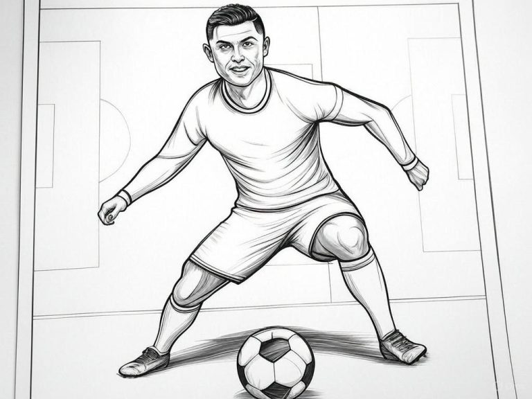 21 Free Color Sheets of Ronaldo - Free Unique Printable Templates